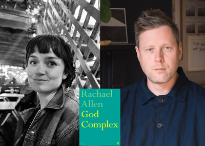 Rachael Allen with Max Porter for God Complex | Bath - Topping & Company Booksellers of Bath ...
