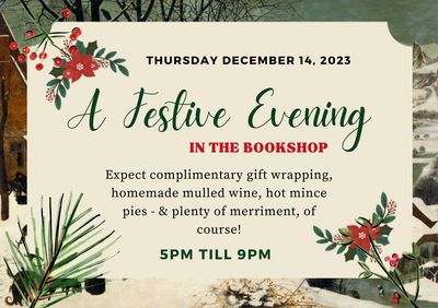 A Festive Evening in the Bookshop | Edinburgh - Topping & Company ...