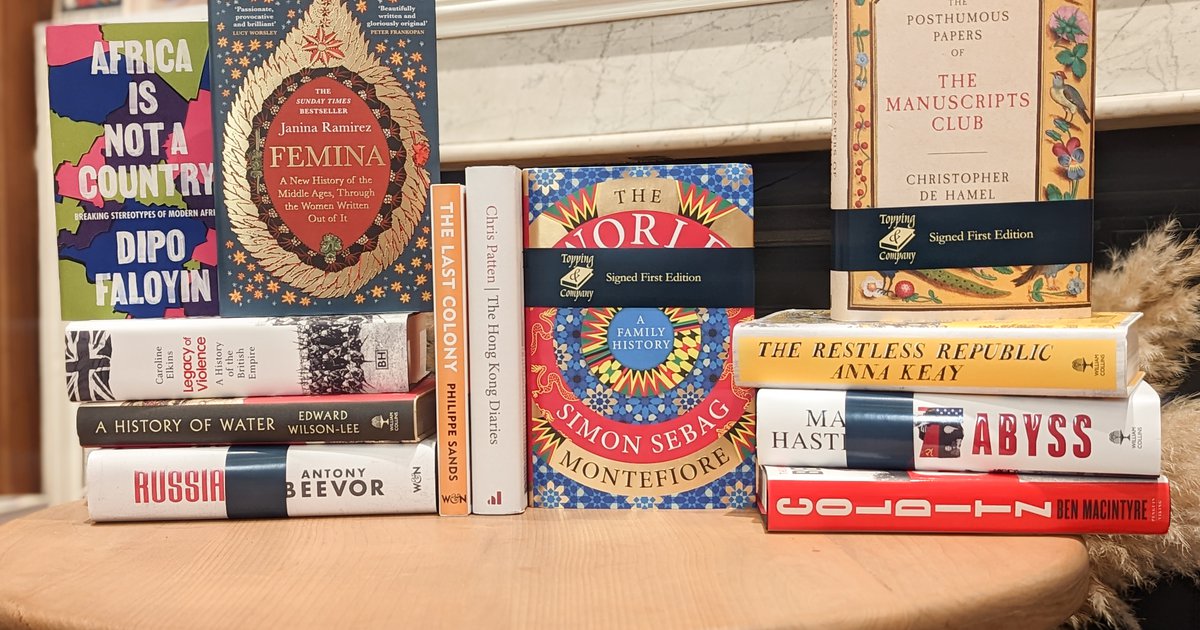 Signed History - Topping & Company Booksellers of Bath, Edinburgh, Ely, and St Andrews